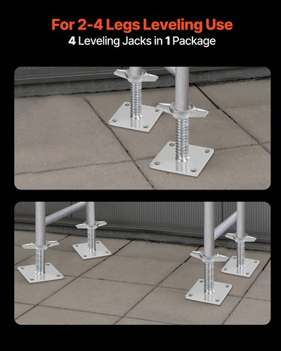 VEVOR 4-Pack Adjustable Leveling Jacks Solid Screw for Baker-Style ...