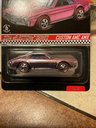 Hot Wheels sELCTIONs 2014 RLC Custom Pink AMC AMX 1746/3126 W/Protector ...