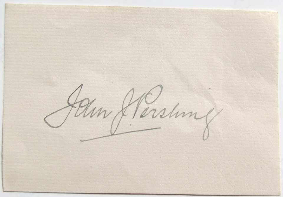 General John J. Pershing World War I AEF American Commander Autograph | eBay