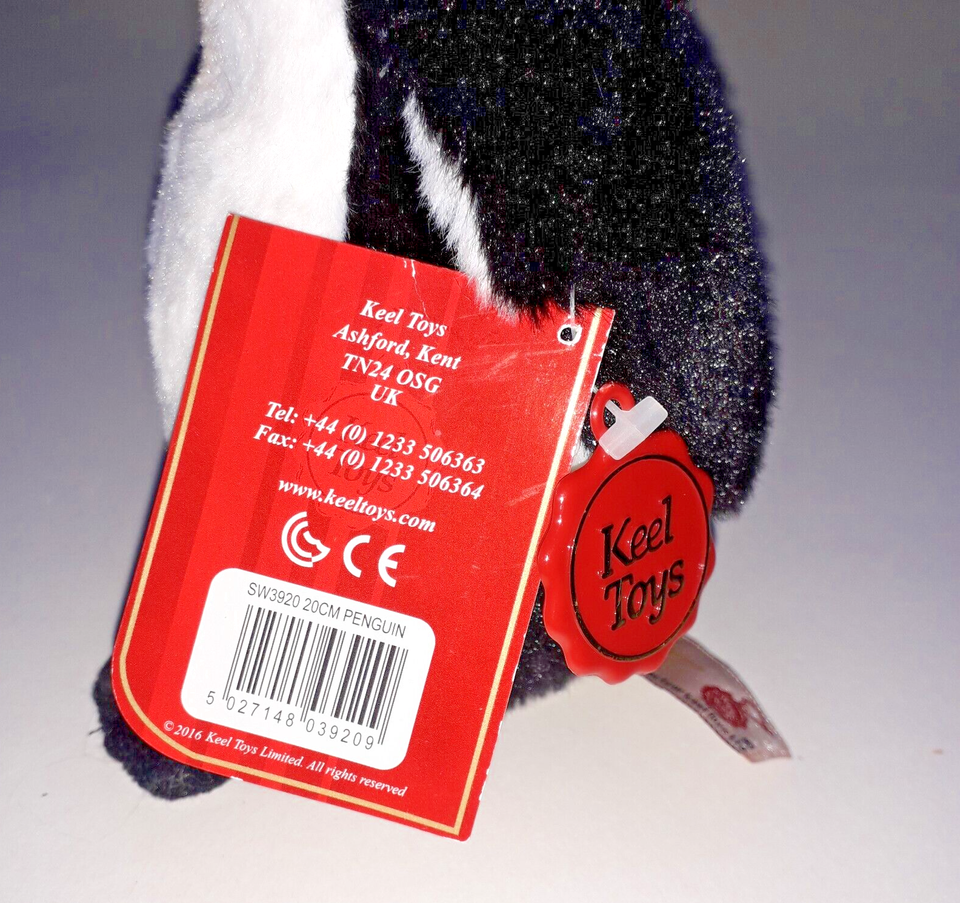Penguin Teddy Plush Toy Keel Toys 20cm Penguin sw3920 | eBay