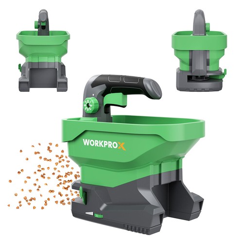 WORKPROX Battery Powered Fertilizer Spreader 7.2V Seed Spreader for ...