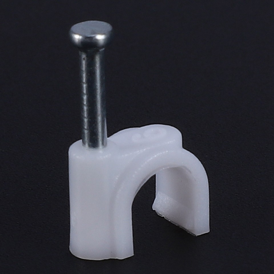 Cable clamps / nail clips, round, for wall mounting, for electrical ...