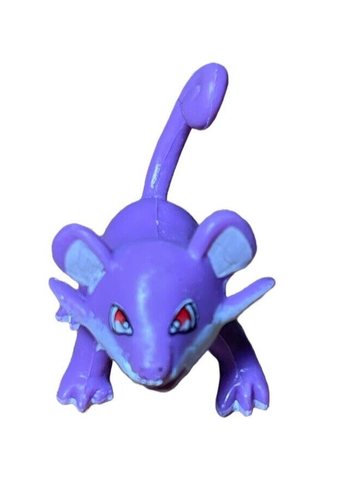 Nintendo Tomy Japan Pokémon 1.5”-2” PVC Mini Figure RATTATA vintage ...