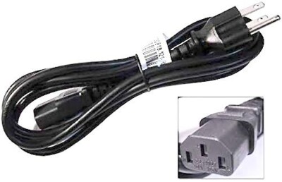 Dell LCD TV Monitor Computer Printer AC 3 Prong Power Cord Cable 6FT/2M ...