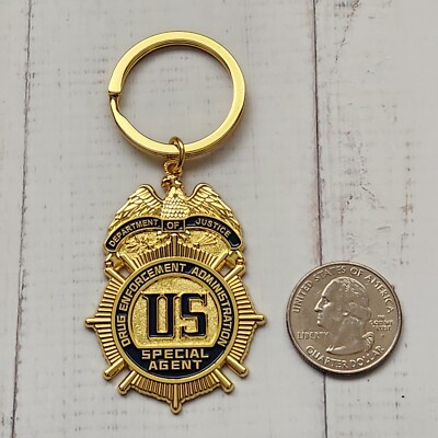 DEA Special Agent Mini Badge Metal Keychain. FREE SHIPPING | eBay