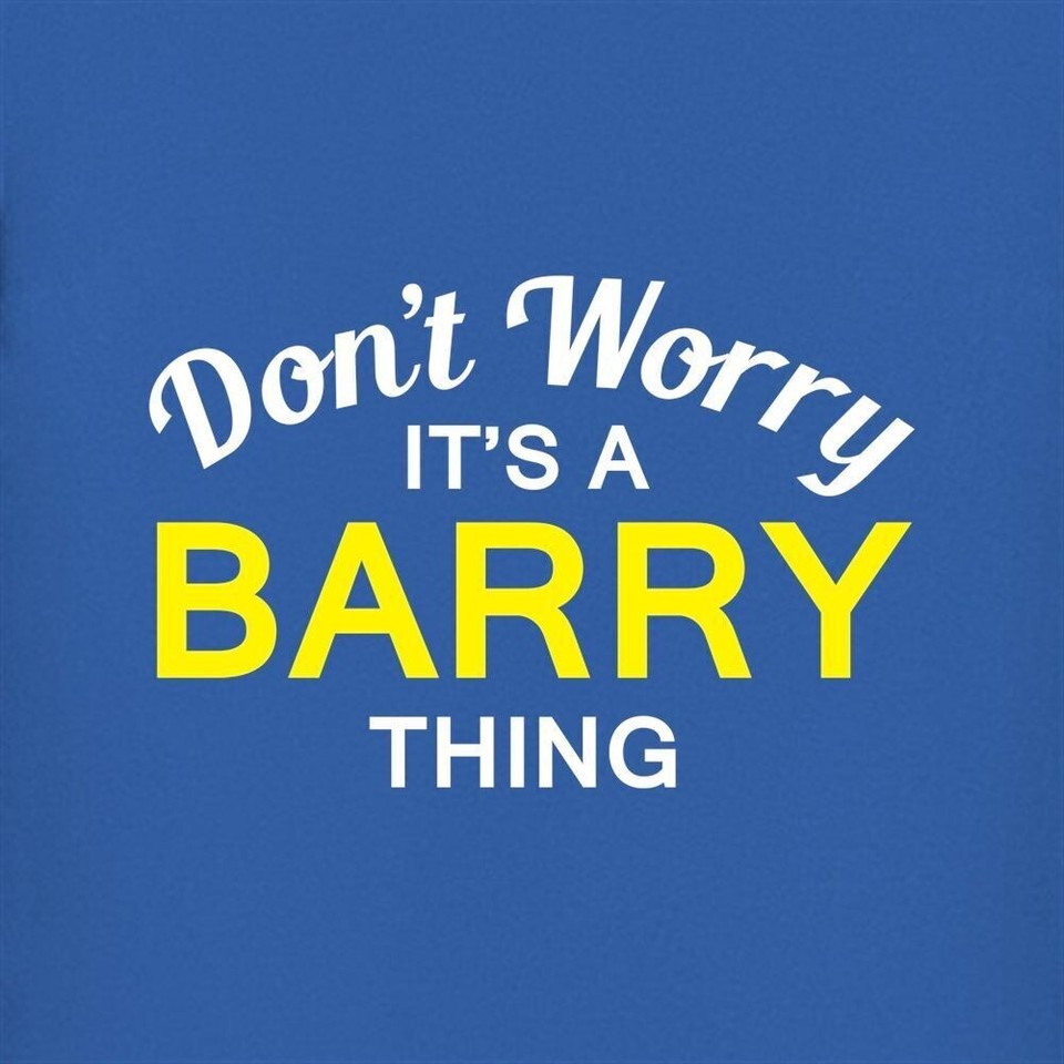 Don't Worry It's a BARRY Thing - Mens Ringer - Surname Custom Name ...