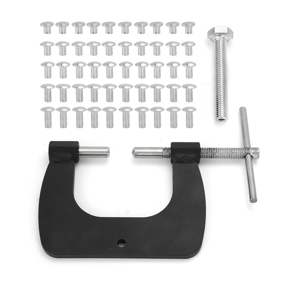Outus Rivets Single Cap Rivet Tubular Metal Studs With Fixing Tool Kit