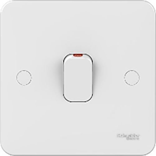 White 32 A Panel Mount Rocker Light Switch White 7 mm Screwed, 1 Gang ...