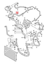 Coolant Hose With Quick Release Coupling Lower AUDI VW 5Q0122051CP for ...