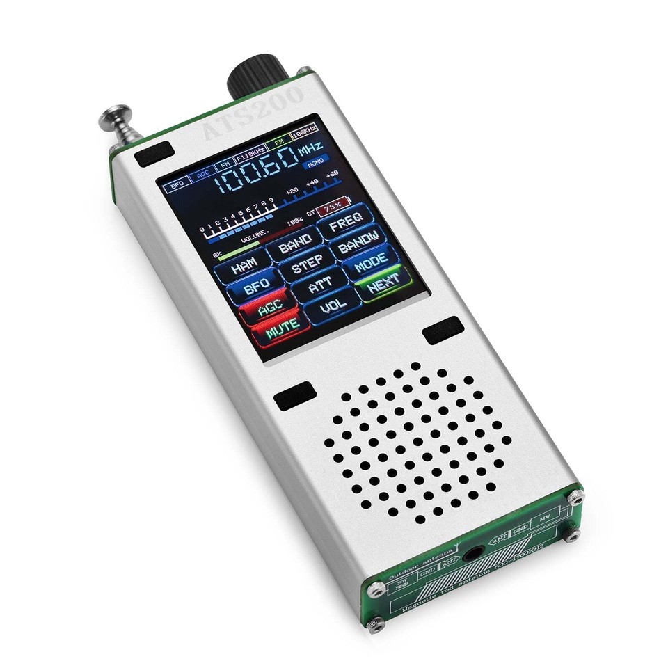 Raddy Malahit ATS200 Shortwave Radio | FM/AM/SSB/LW/MW/SW/AIR | Touch ...