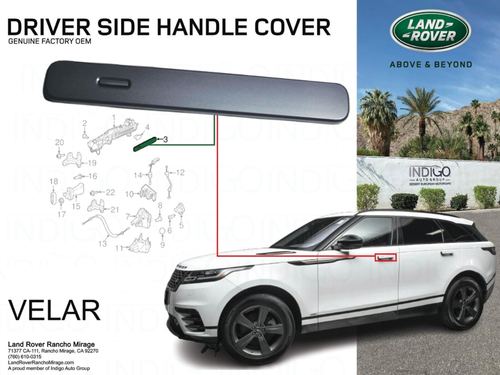 Genuine Range Rover Velar FRONT DOOR HANDLE COVER LH Primed LR135273 | eBay