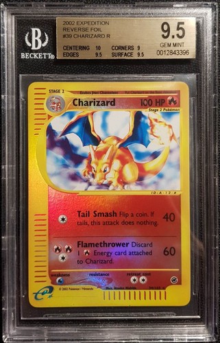 Pokemon Card Expedition Charizard Reverse Holo #39 BGS 9.5 | eBay