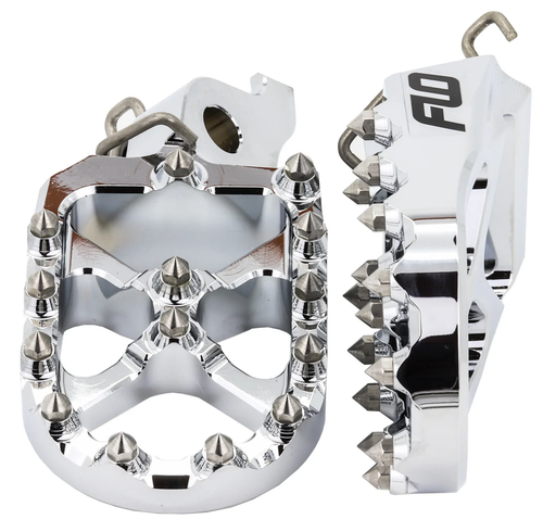 Flo Motorsports Pro Series MX Footpegs - Chrome - Yamaha 99-23 YZ250F ...