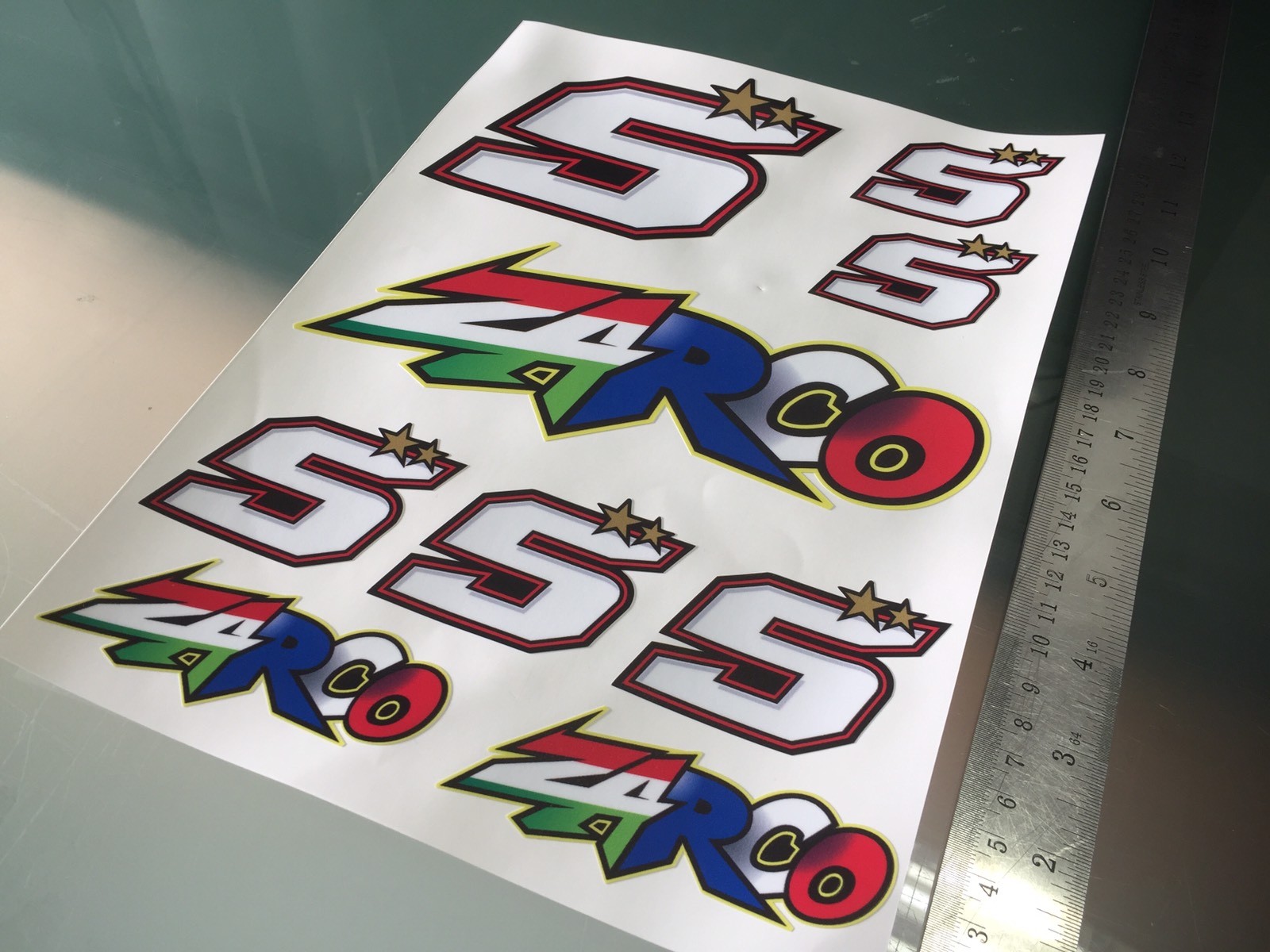 Johann Zarco #5 Stickers Decals - Sticker kit (A4 Size) (9 Stickers ...