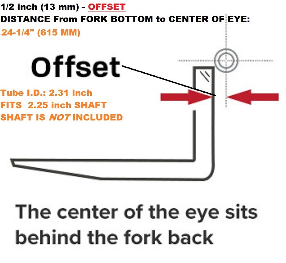 GRADALL JLG Pin Type Shaft Mount Forks PAIR Forklift FORK 2.25X6X72 ...