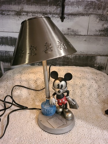 RARE Disney Mickey Mouse At The Ink Well Table Lamp Metal 2002 Hampton ...
