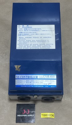 Yaskawa VS Controller CVSR-404G Source: 200-220V 50/60Hz, Output: 400W ...