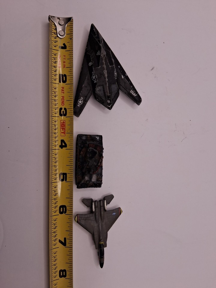 Military Diecast Toy Lot Jets & Tank USAF Stealth Fighter Loose 3pc | eBay