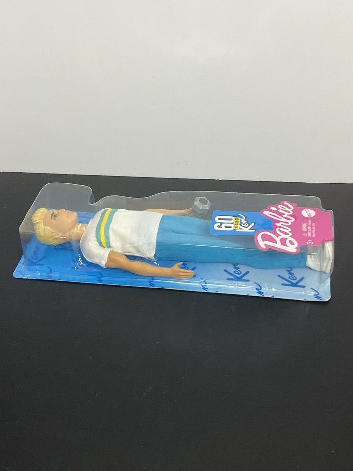 New 2020 Mattel Barbie Ken Doll 60 Years, Inspired by 1984 Great Shape ...