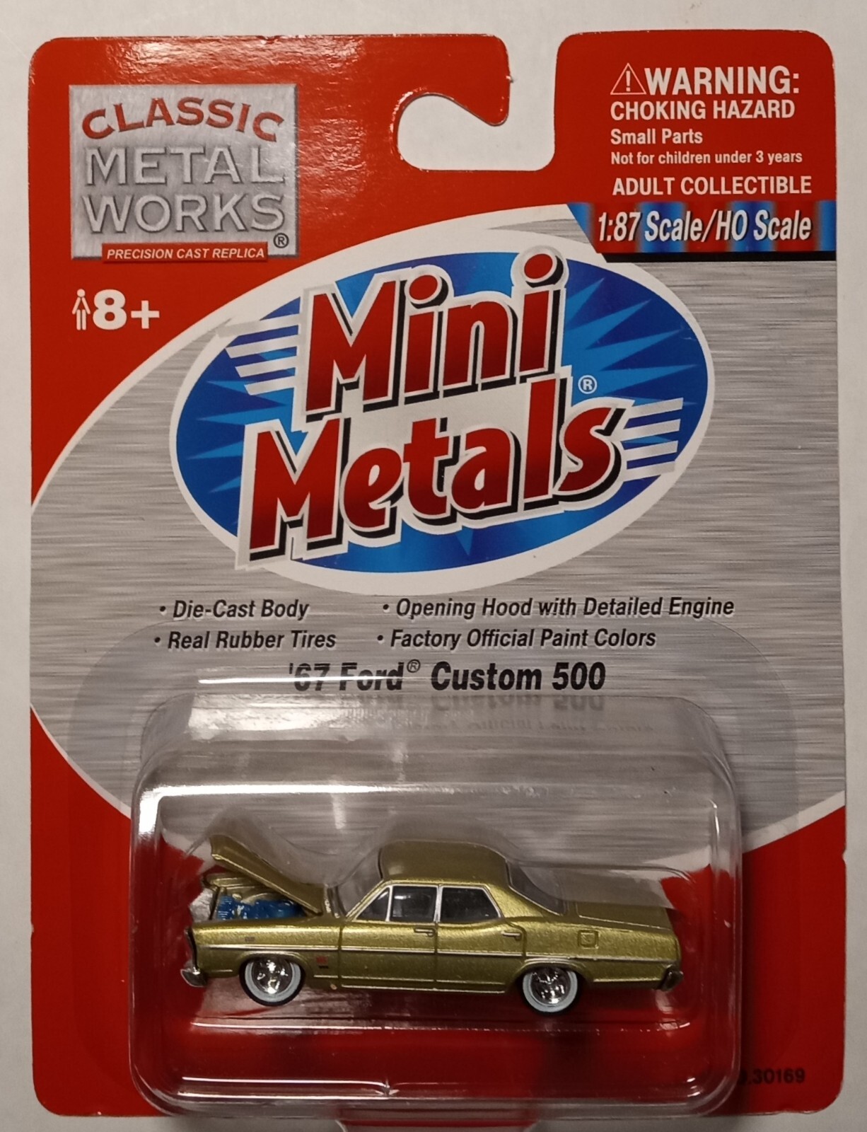 CMW Mini Metals #30169A 1967 Ford Custom 500 4Dr Sedan Limemist ...