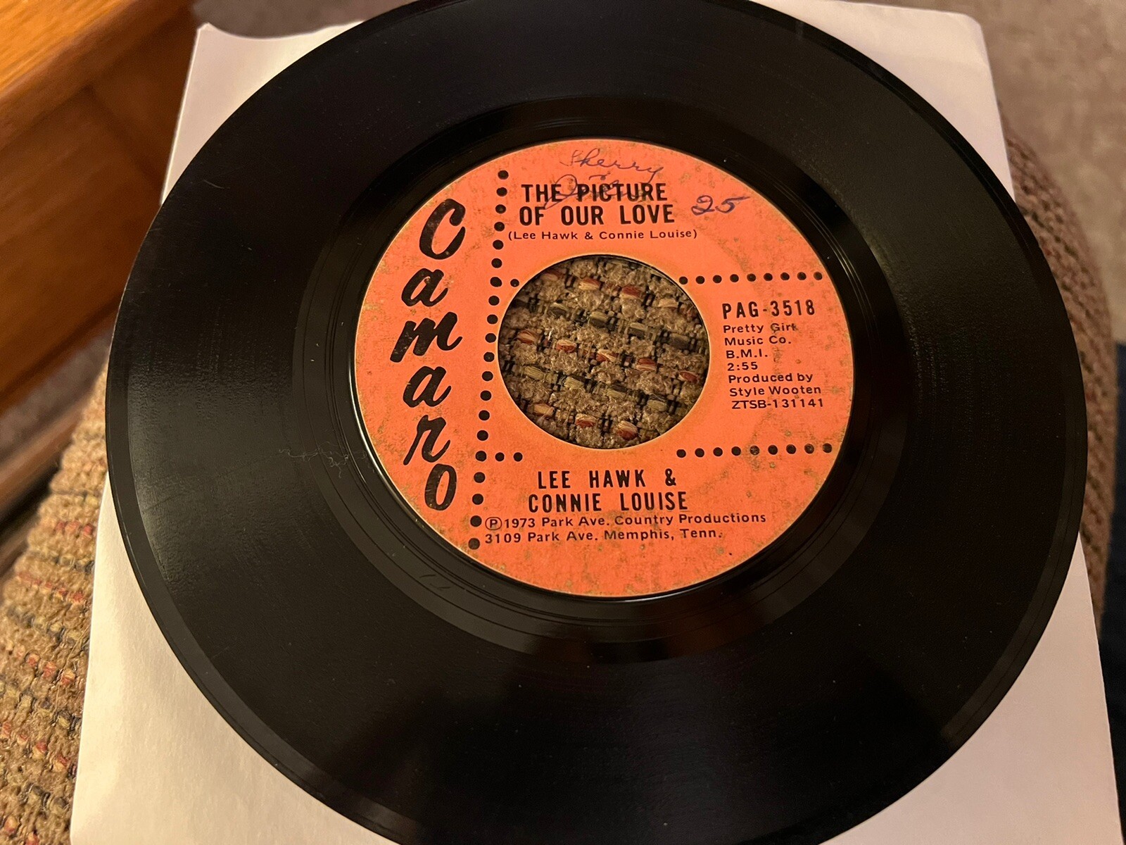 Rare Lee Hawk - The Picture Of Our Love 45 RPM Record Camaro Records ...