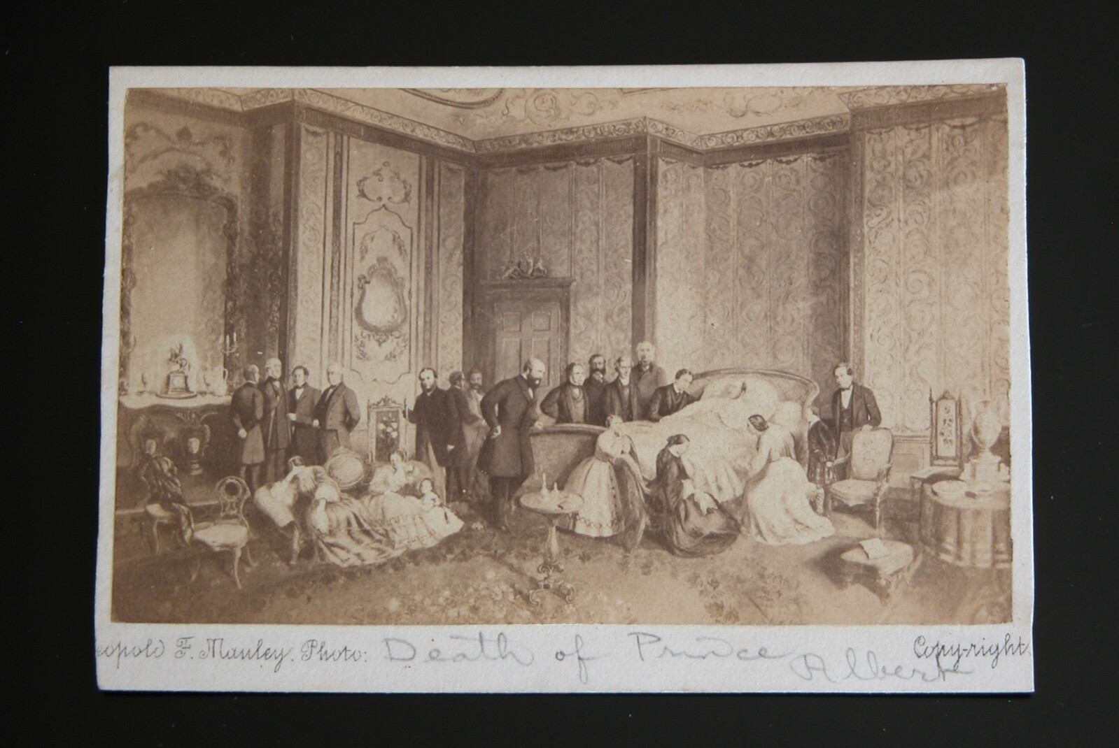 Prince Albert Deathbed CDV Portrait Albumen Print Photo Leopold F ...