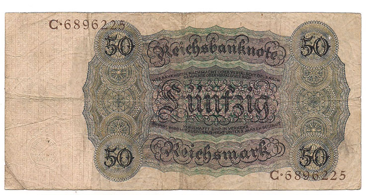 Germany - 1924 50 Reichsmark Banknote (P-177) - Very Scarce! | eBay