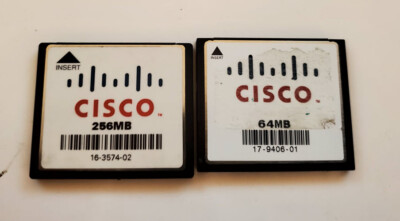 1 Cisco 16-3574-02 256MB / 1 17-9406-01 64MG Compact Flash Card CF | eBay