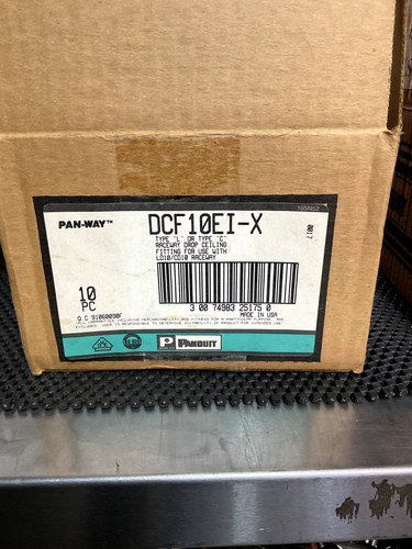 Box of 10 Panduit DCF10EI-X drop ceiling entrance fitting- 2 boxes ...