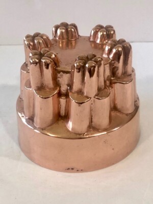 Antique Copper Mold Fluted Columns Floral Top 19th Cent French Mould | eBay