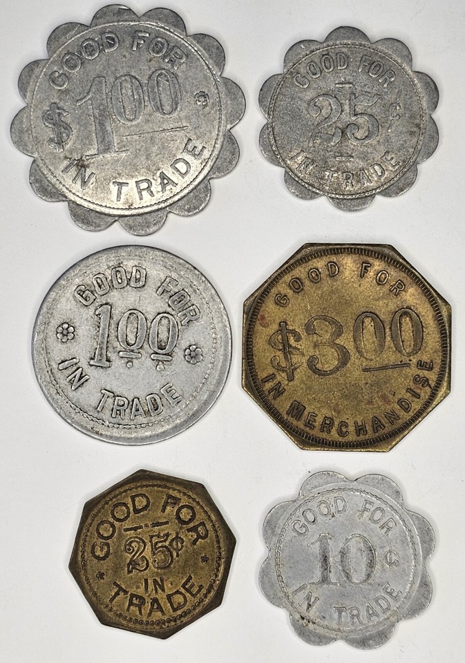 Blencoe Iowa Trade Token Lot, 6 Piece Lot, Various Merchants | eBay