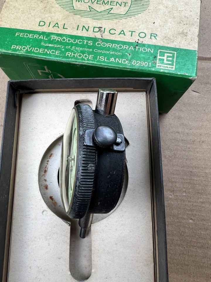 🇺🇸Federal C21 Dial Indicator Gauge .001 W/Box Machinist Tool Gage🇺🇸 | eBay