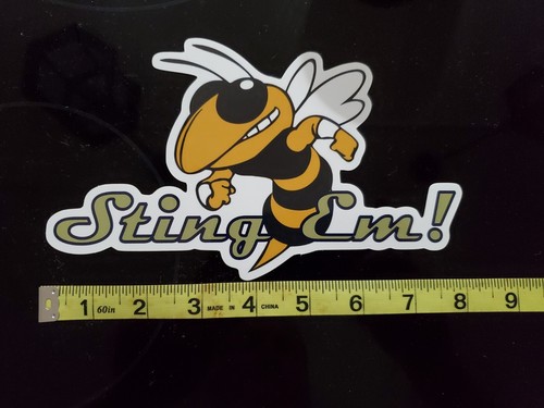 Georgia Tech Yellow Jackets Sting Em decal sticker | eBay