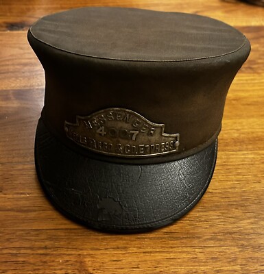 Antique 1913 Wells Fargo Co Express Messengers Cap A.G. Meier & Co 7 1/ ...