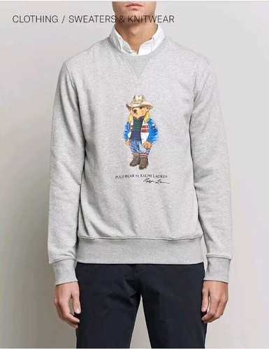 NWT Polo Bear by Ralph Lauren Pullover Fleece Sweater Western Cowboy ...