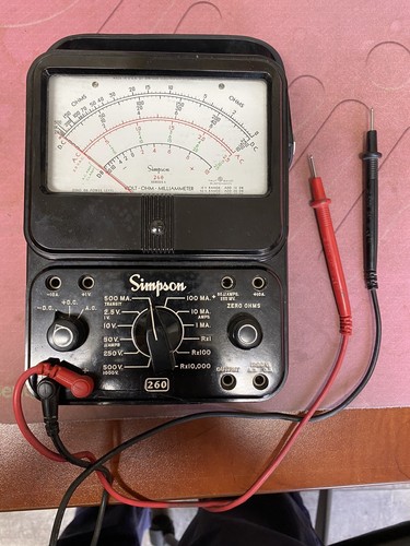Simpson 260 Series 6 Analog Multimeter Volt-Ohm-Milliammeter working ...