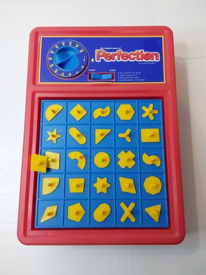 1998 Perfection Game by Milton Bradley, Working With No Box, Back ...