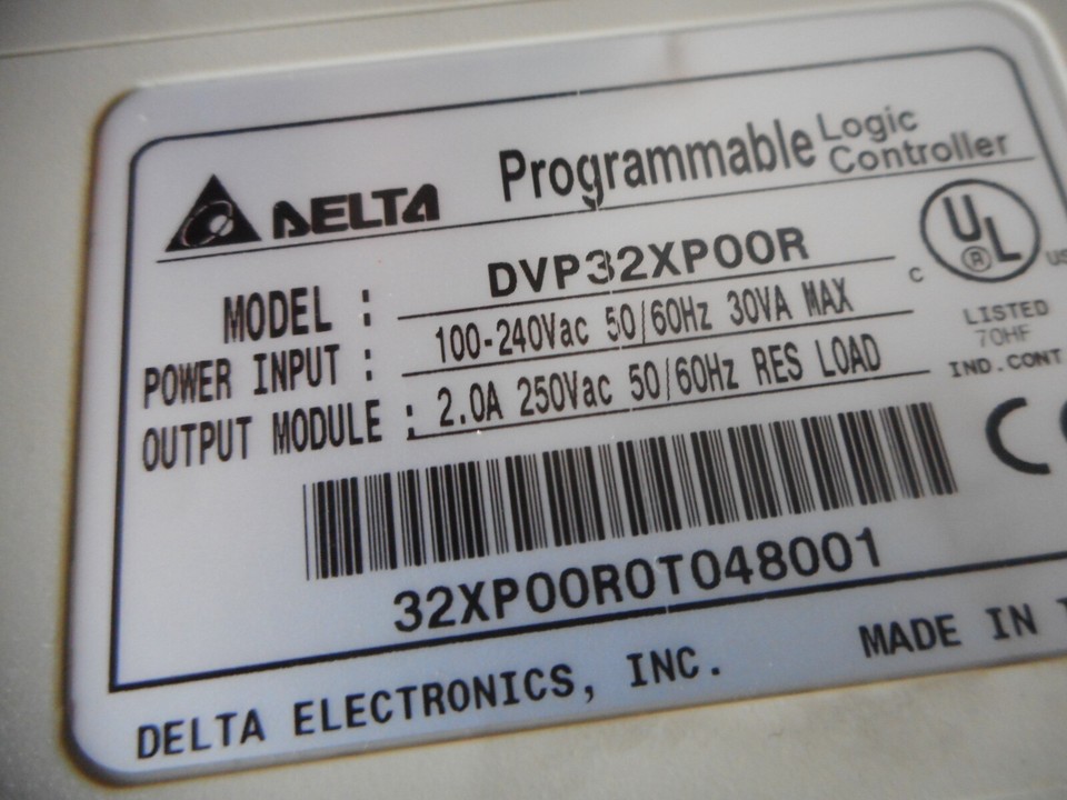 DELTA EXPANSION MODULE - DVP-32XP -- 16 Inputs 16 Outputs - 100-240 ...