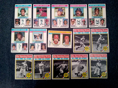 1976 Topps Schmidt Seaver Babe Ruth Lou Gehrig Cobb Hornsby HOF ...