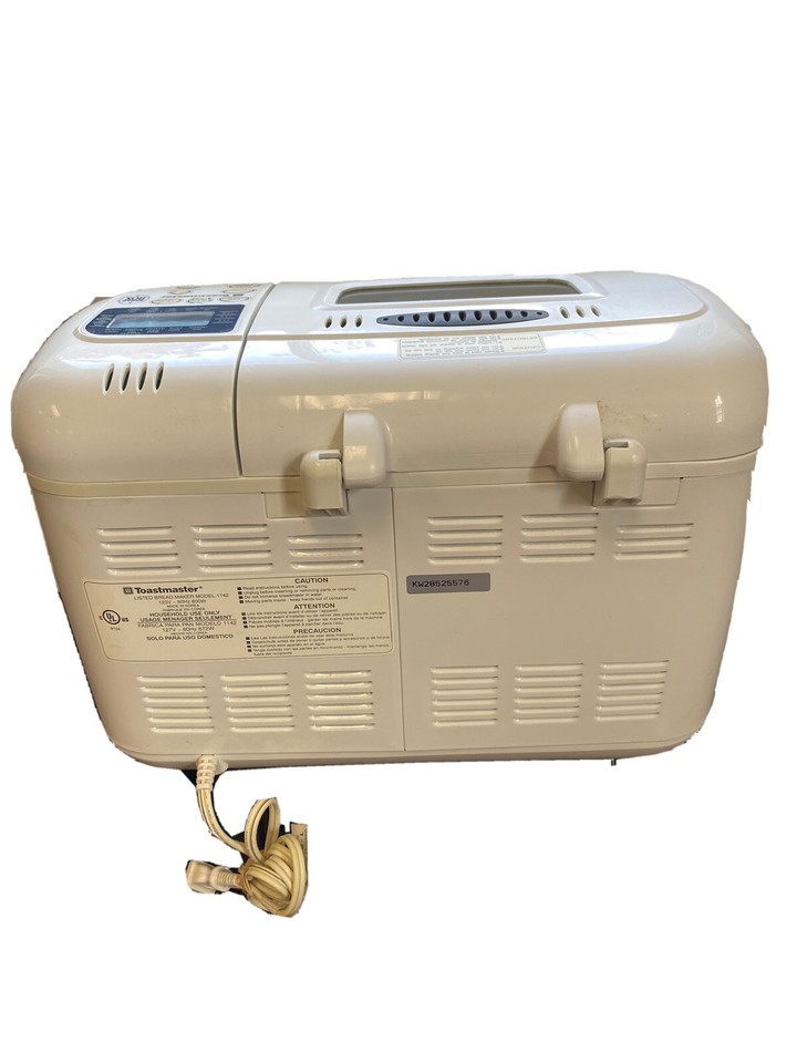 Toastmaster Bread Box Automatic Bread Maker 2 Lb Model 1142 With Recipe ...