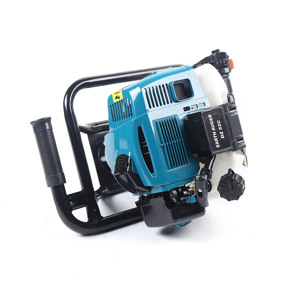 52CC Gas Powered Earth Auger Drill with 4" & 8" Bits for Easy Digging ...