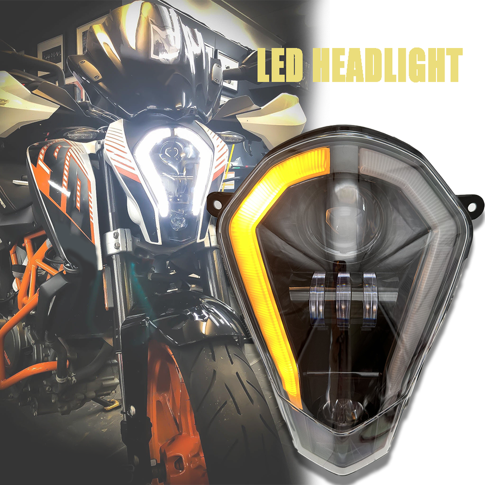 LED HeadlightFor KTM Duke 390 250 200 125 2011-2019 Turn Signal Lights ...