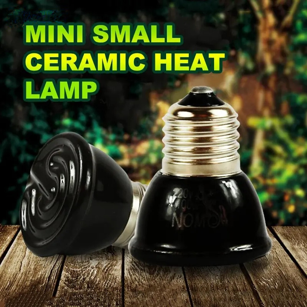 2PC E27 Reptile Lamp Infrared Ceramic Heat Lamp Bulb Pet Turtle Basking ...