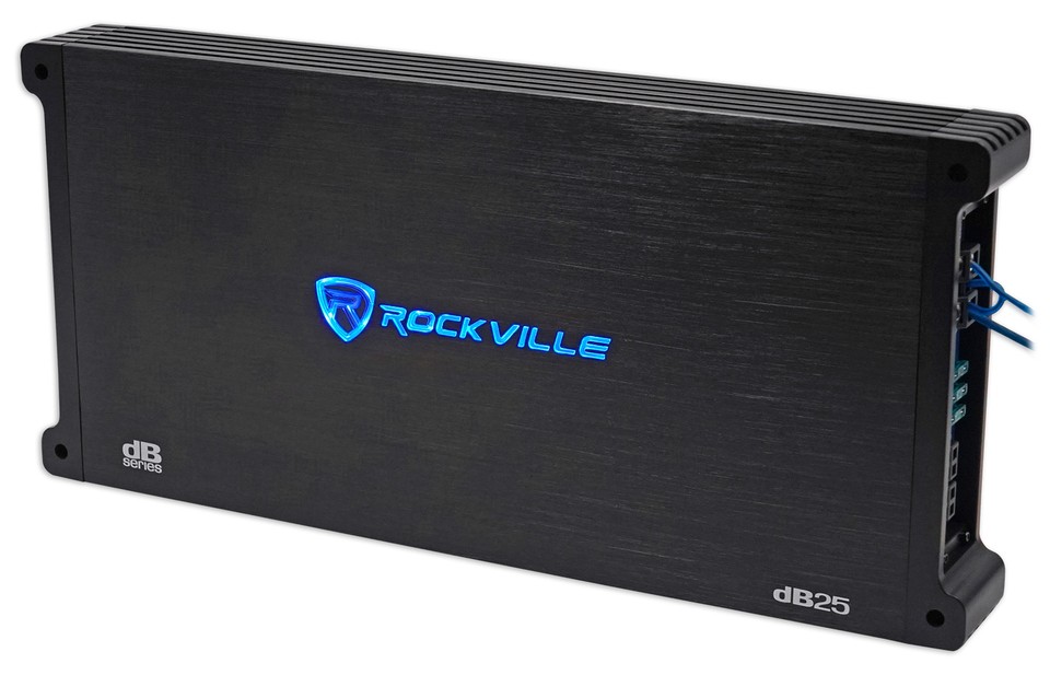 Rockville dB25 2800 Watt Peak/700w RMS 2 Channel Amplifier Car Stereo ...