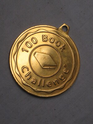 400 Steps 100 Hour Reader 100 Book Challenge medal medallion award | eBay