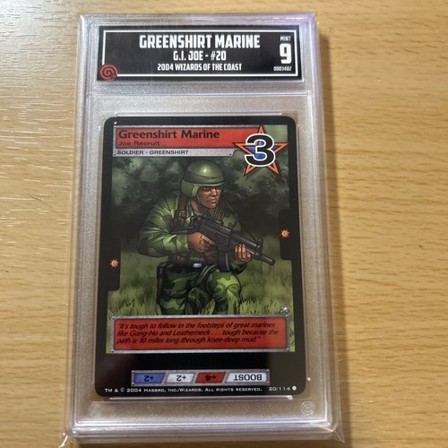 2004 GI JOE TRADING CARD GAME TCG BASE SET Greenshirt Marine #20 TCCG 9 ...