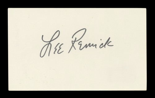 Lee Remick The Omen Authentic Signed 3x5 Index Card Autographed BAS # ...