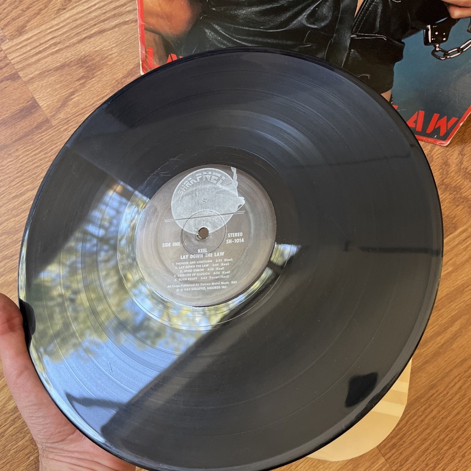 Keel ‎~ Lay Down The Law ~ Vintage Metal LP Shrapnel Records SH-1014 ...