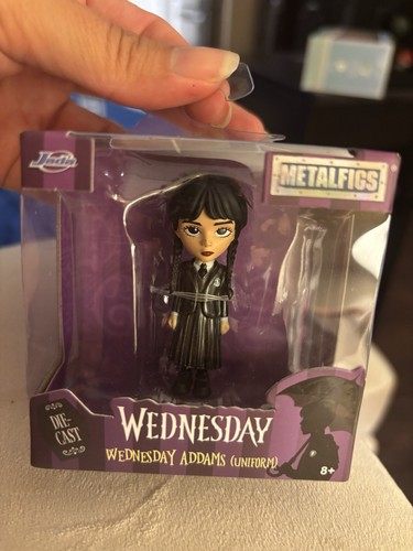 Wednesday Addams in Uniform collectible figurine - Jada Metalfigs Die ...