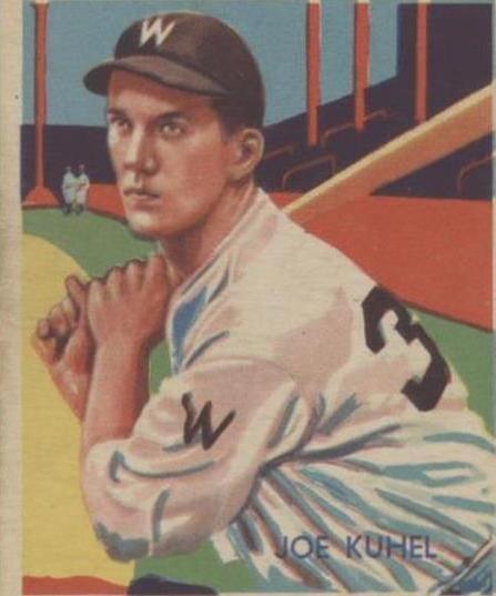 1934-36 National Chicle Diamond Stars - R327 Joe Kuhel #78 1934 Stats ...